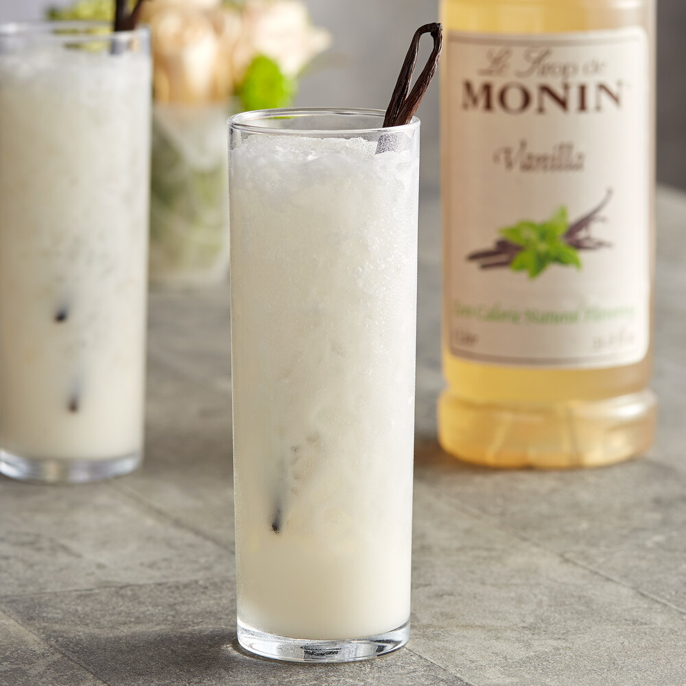 Monin Zero Calorie Natural Vanilla Flavoring Syrup 1 Liter