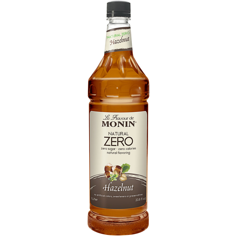 Monin Zero Calorie Natural Hazelnut Flavoring Syrup 1 Liter