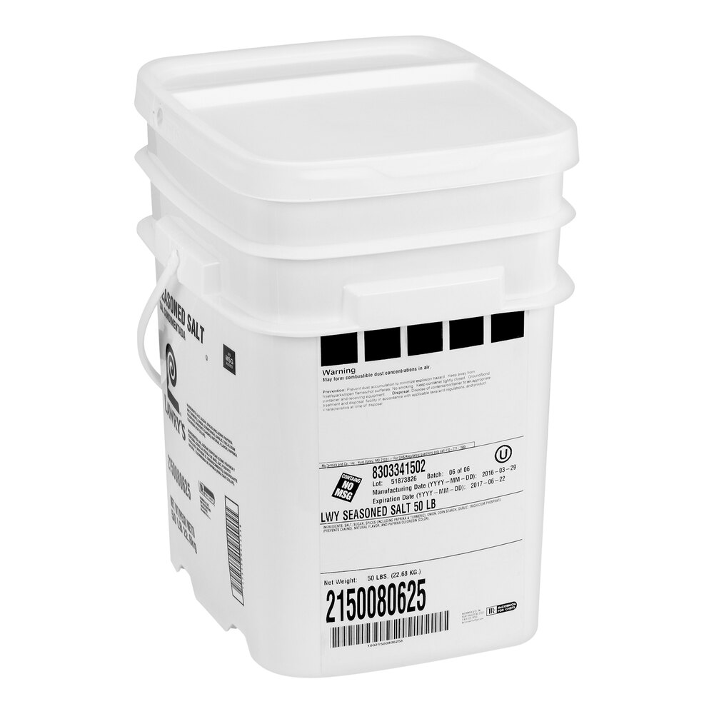 Lawry's 50 lb. Seasoned Salt Pail