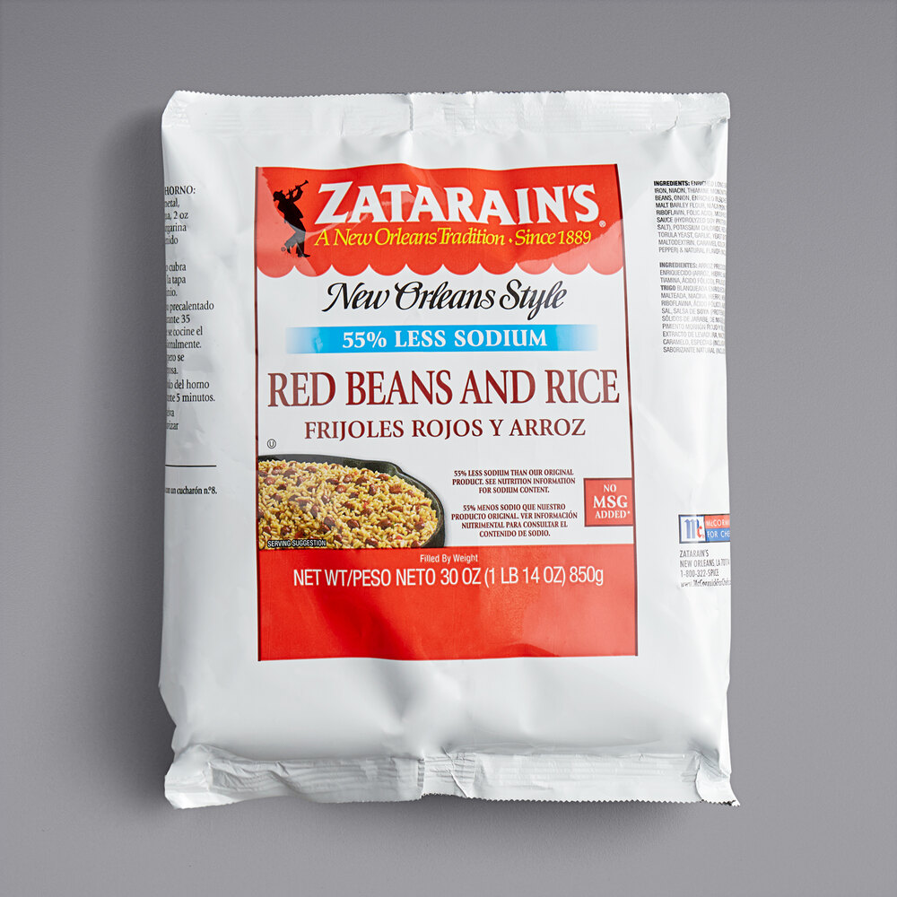 Zatarain s 30 Oz Reduced Sodium Red Beans And Rice Mix 6 Case zatarain-s-30-oz-reduced-sodium-red-beans-and-rice-mix-6-case