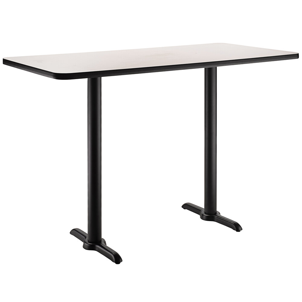 National Public Seating CT22460TDxx 24" x 60" Dining Height Black Frame ...