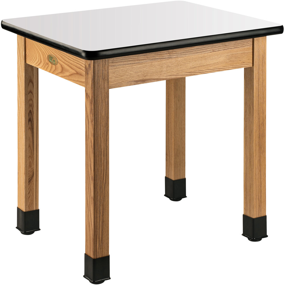 National Public Seating SLT2-2430W 24" x 30" Science Lab Table with ...
