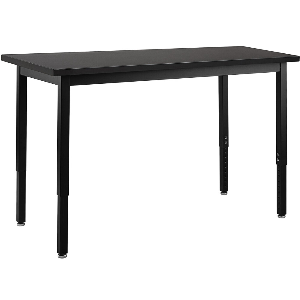National Public Seating SLT3-3030P 30" x 30" Height Adjustable Black ...