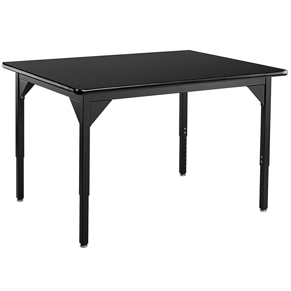 National Public Seating SLT3-3648H 36" x 48" Height Adjustable Black ...