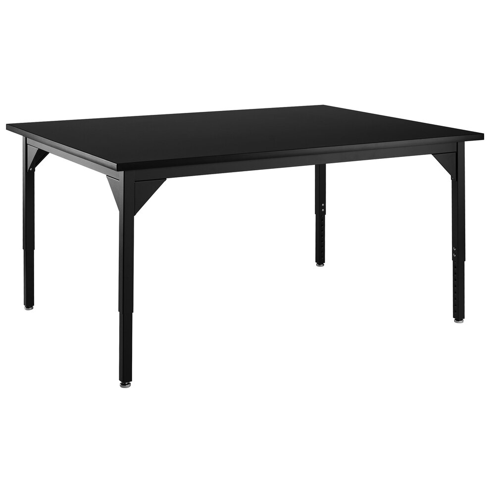 National Public Seating SLT3-4848C 48" x 48" Height Adjustable Black ...