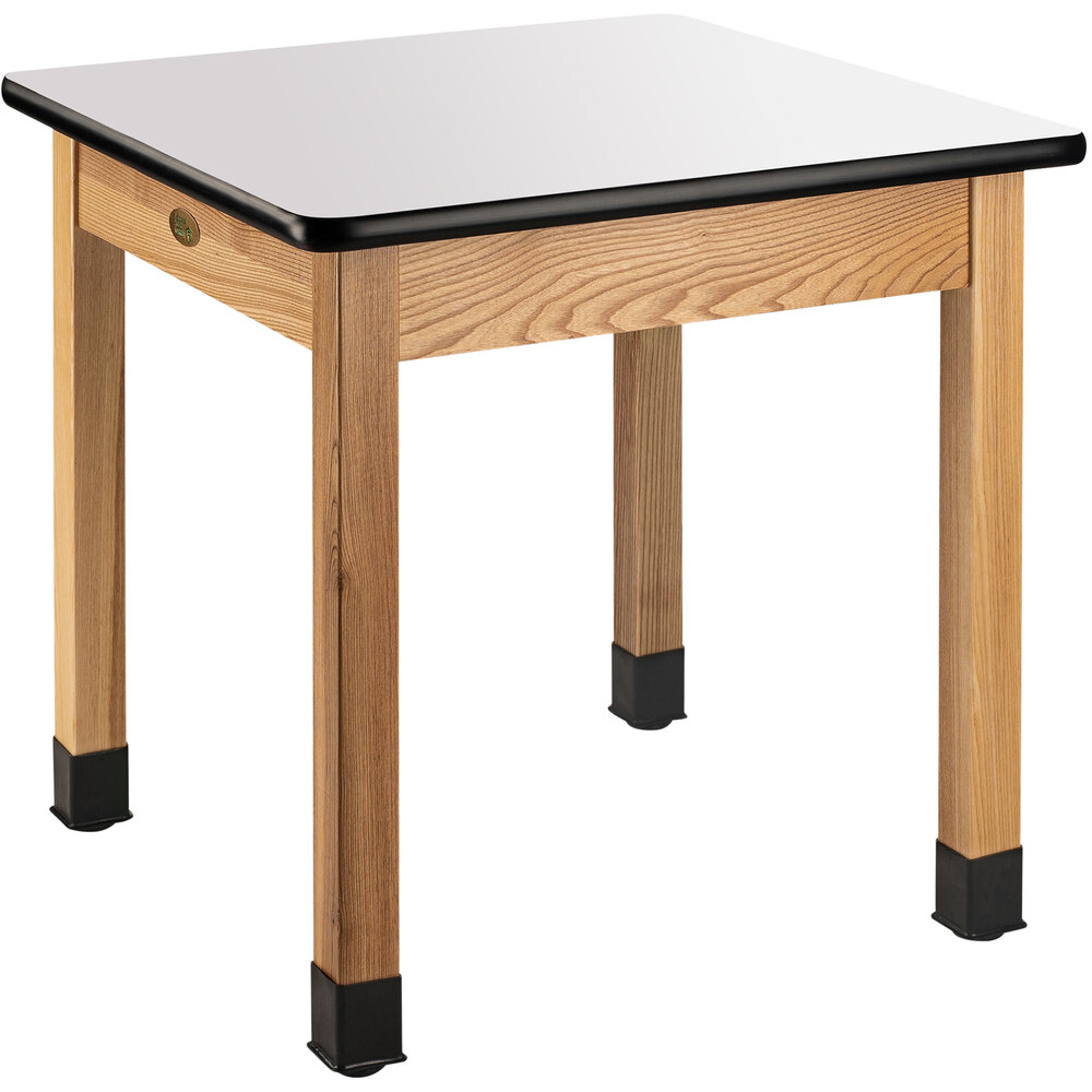 National Public Seating SLT2-3030W 30" x 30" Science Lab Table with Whiteboard Top - 36" Height