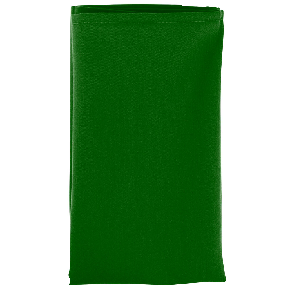 Intedge Kelly Green 65/35 Polycotton Blend Cloth Napkins, 20" x 20 ...
