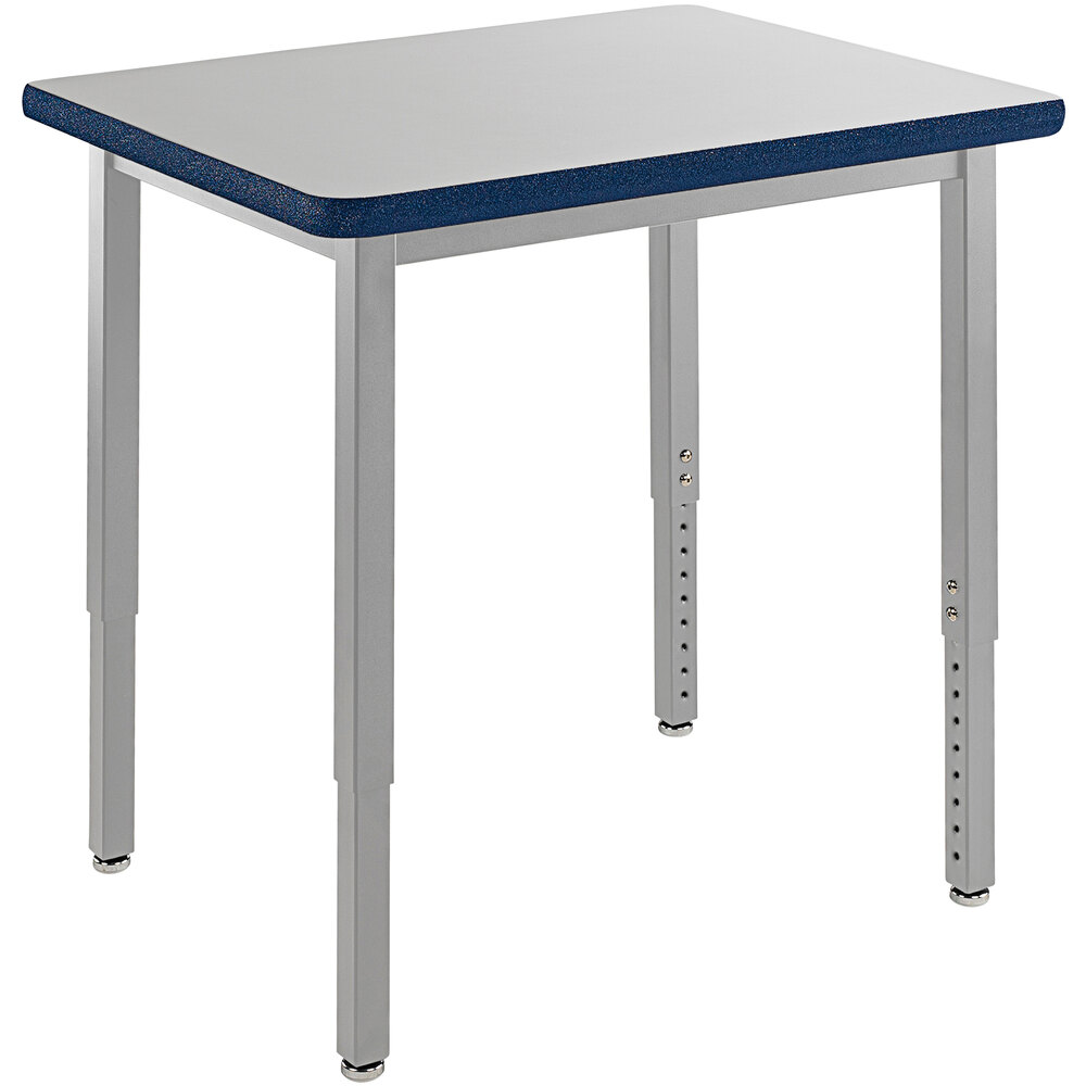 National Public Seating HDT8-2430S 24" x 30" Gray Frame Adjustable ...