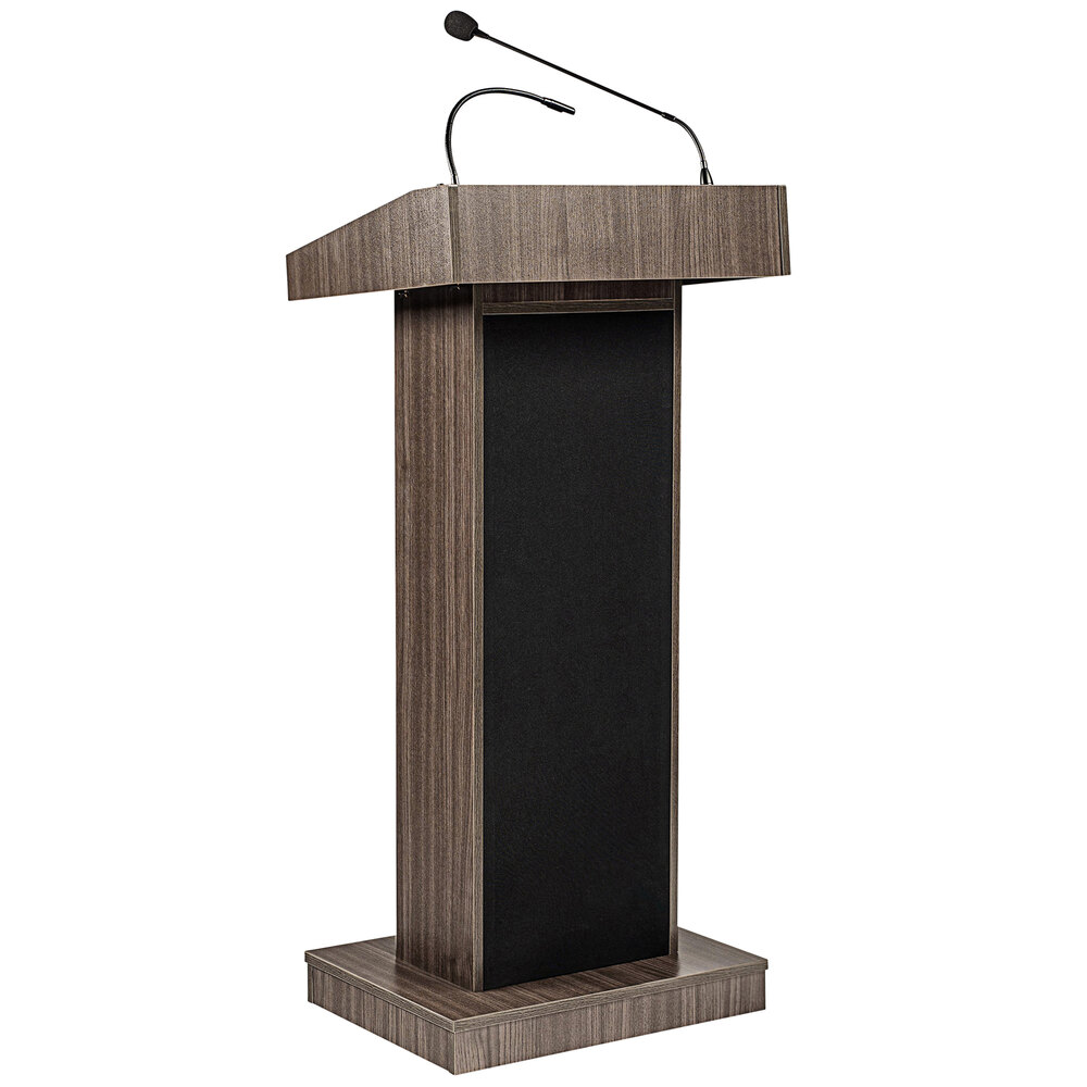 Oklahoma Sound 800X-RW Ribbonwood Orator Lectern with Sound and ...