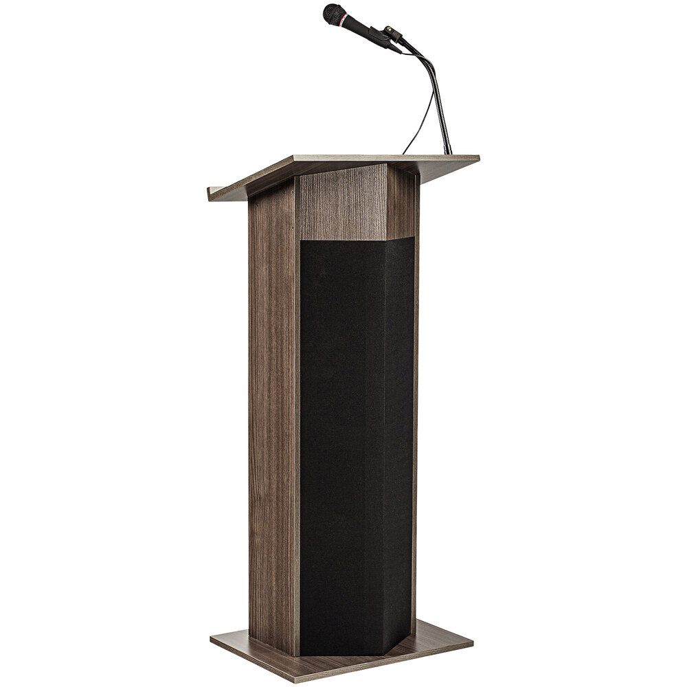 Oklahoma Sound 111PLS-RW Ribbonwood Power Plus Lectern with Sound and ...