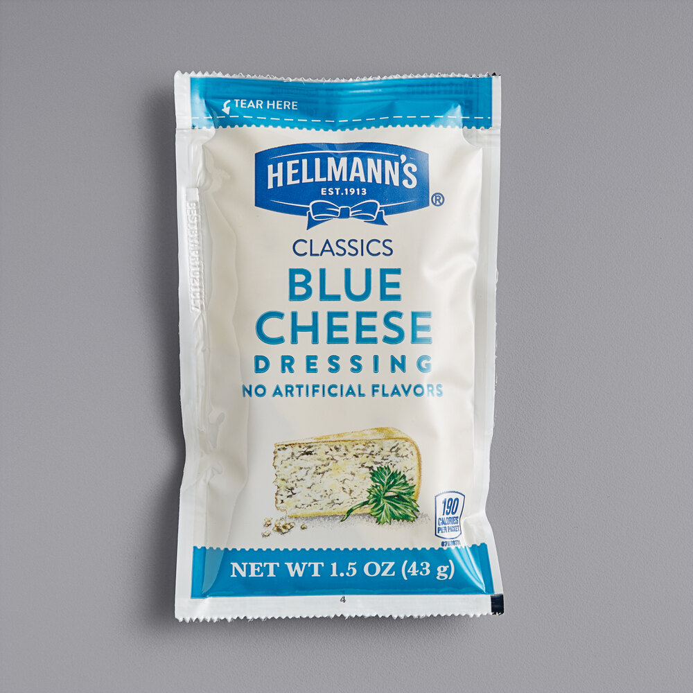 Hellmann's 1.5 oz. Blue Cheese Dressing Packet - 102/Case