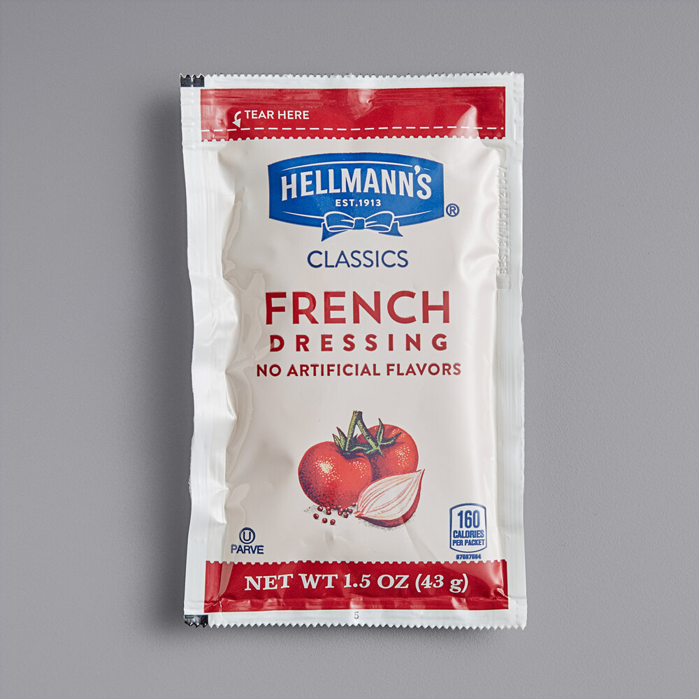 Hellmann's 1.5 oz. French Dressing Packet - 102/Case