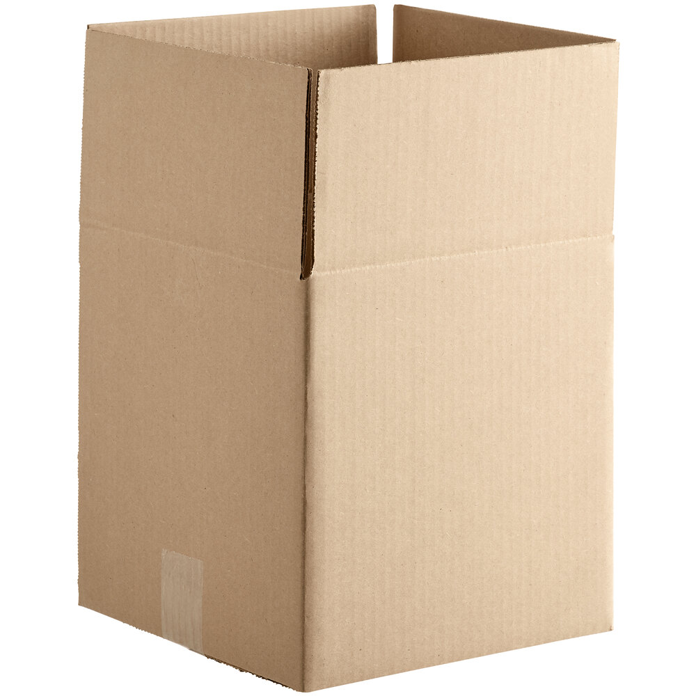 Lavex 10" x 10" x 10" Kraft Customizable Corrugated RSC Shipping Box ...