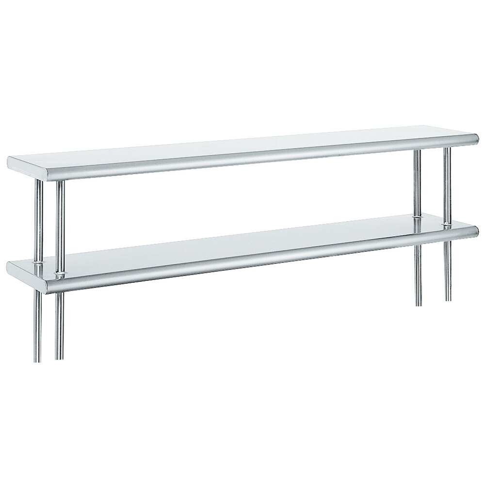 Advance Tabco ODS-15-36 15" x 36" Table Mounted Double Deck Stainless ...