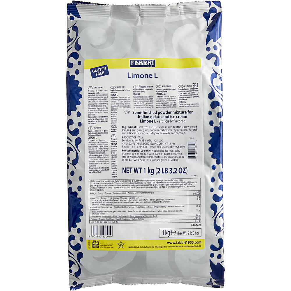 Fabbri 1 kg Lemon Flavoring Powder