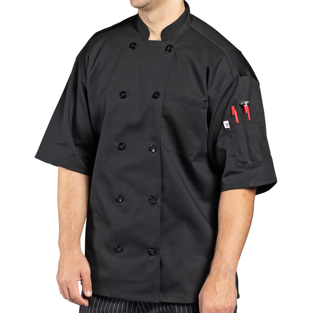 Uncommon Chef Montego Pro Vent 0429 Unisex Black Customizable Short ...