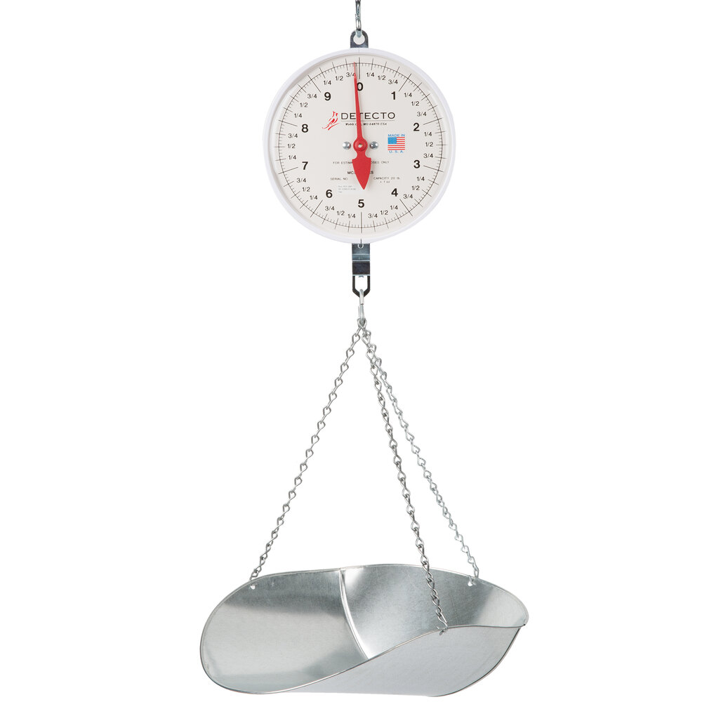Cardinal Detecto MCS-20P 20 lb. Hanging Scoop Scale