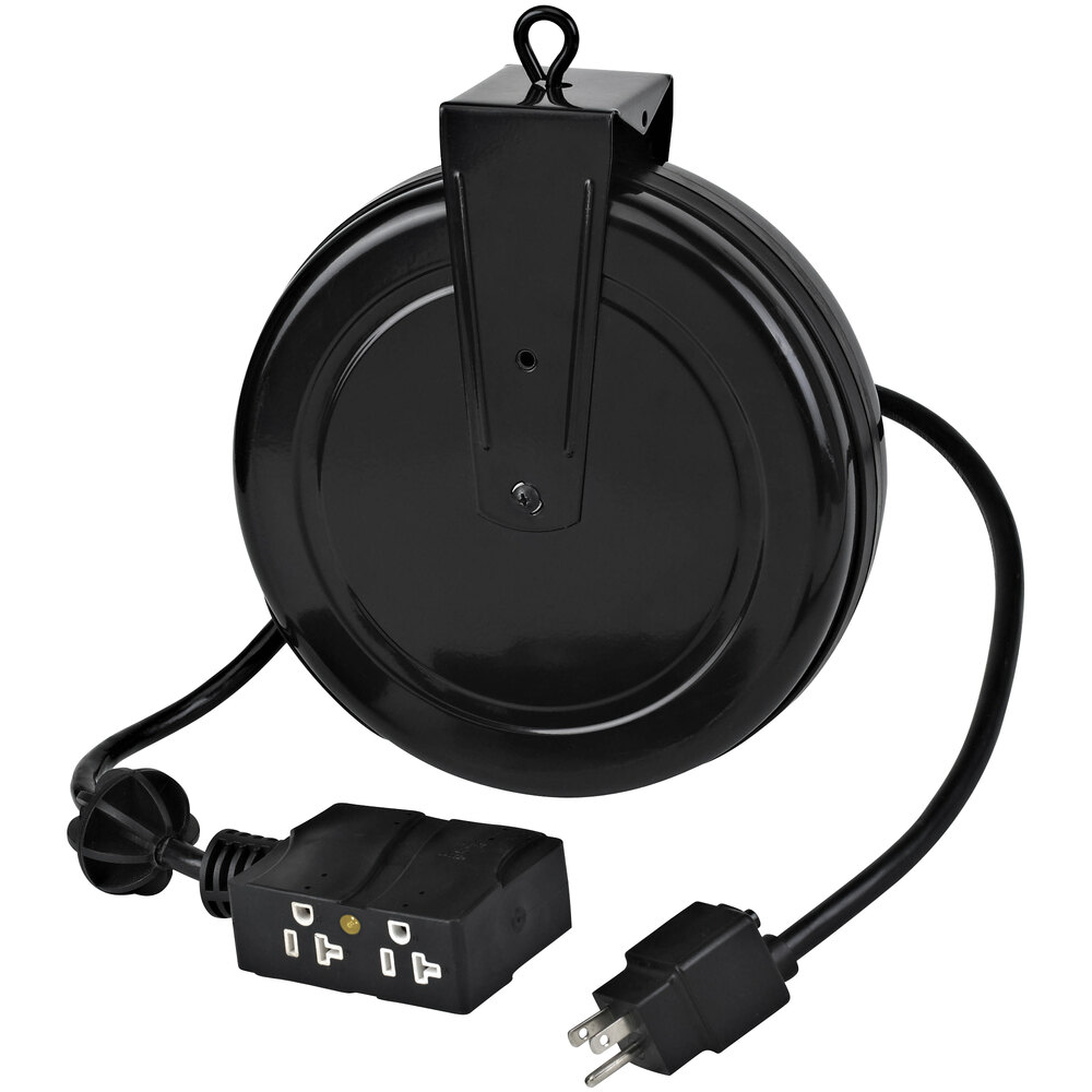 Lind Equipment LE2620B12Q Cord Reel with (4) NEMA 5-20 Outlets, NEMA 5 ...
