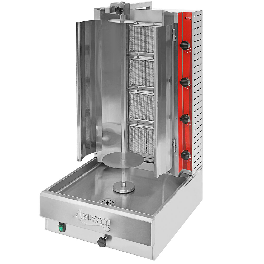 Avantco VB204 Natural Gas Vertical Broiler - 100 lb. Capacity, 38,000 BTU