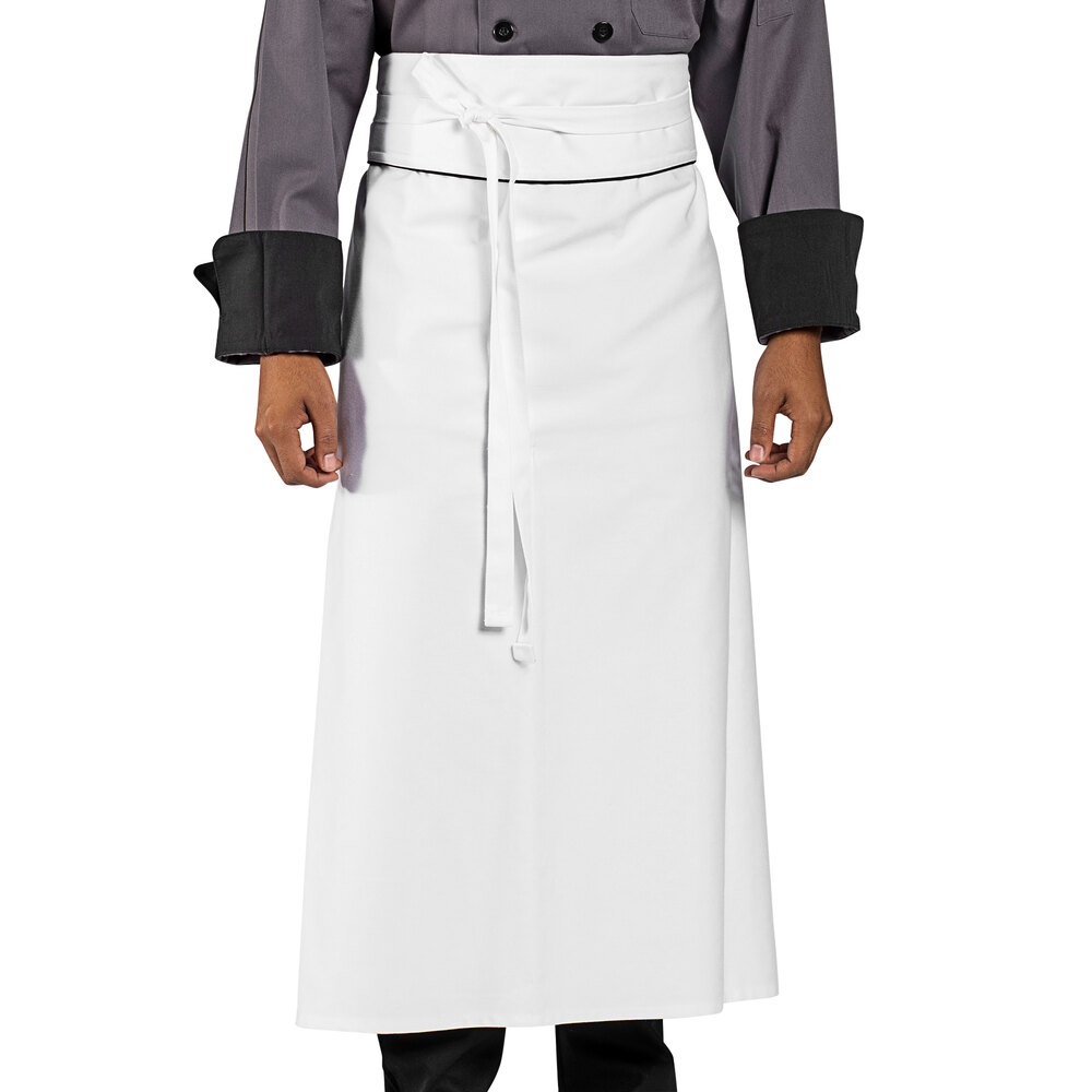Uncommon Chef 3049C White Customizable 100% Cotton Executive Chef ...