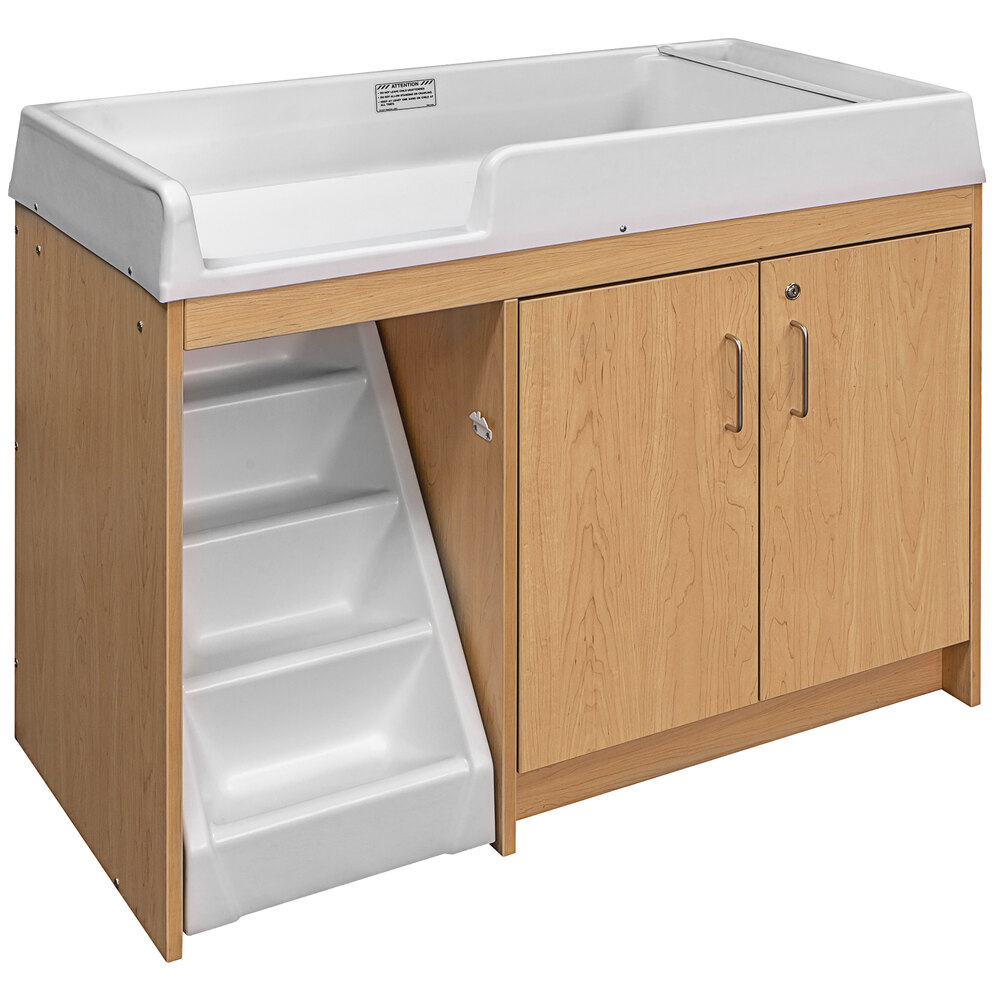 Tot Mate TM8534A.S2222 Maple Laminate Toddler Walkup Changing Table ...