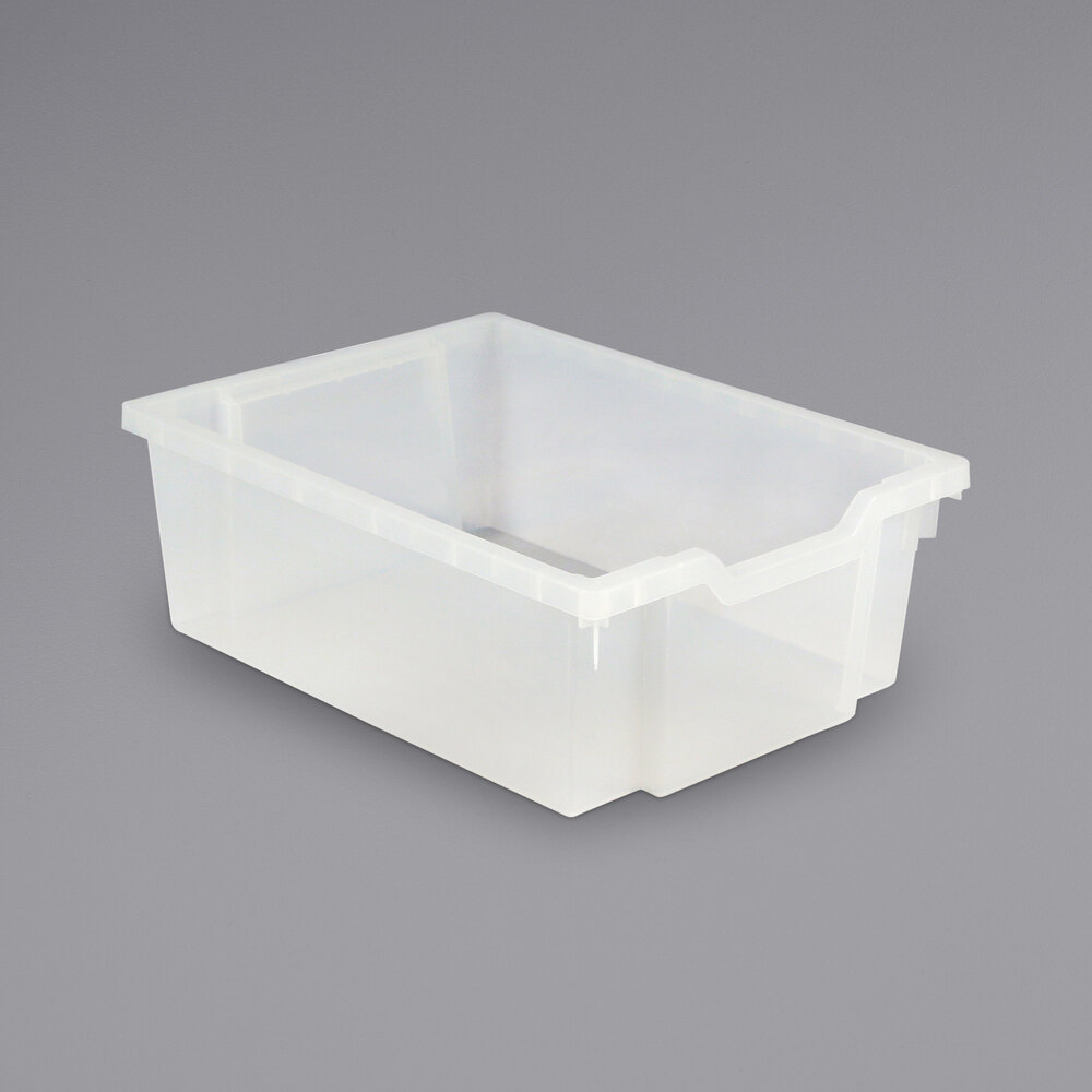 Tot Mate TM7521R.S0000 Medium Translucent Bin - 16 3/4" x 12 1/2" x 6 ...