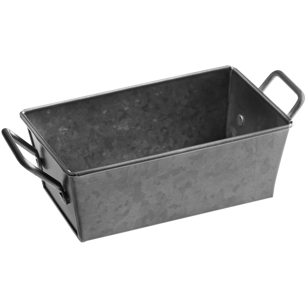 American Metalcraft DGSP35 Black Galvanized Metal Sugar Caddy