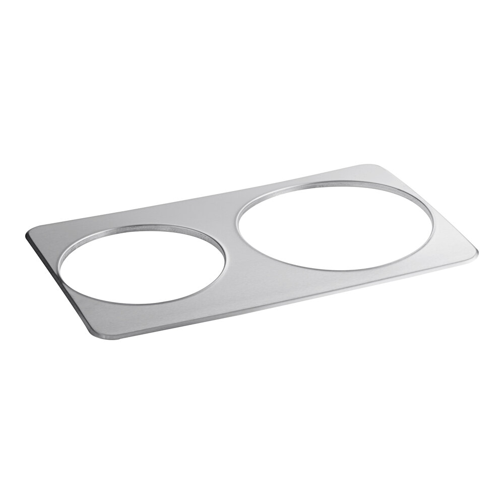 Avantco 2 Hole Steam Table Adapter Plate with 8 3/8" and 10 3/8" Holes ...