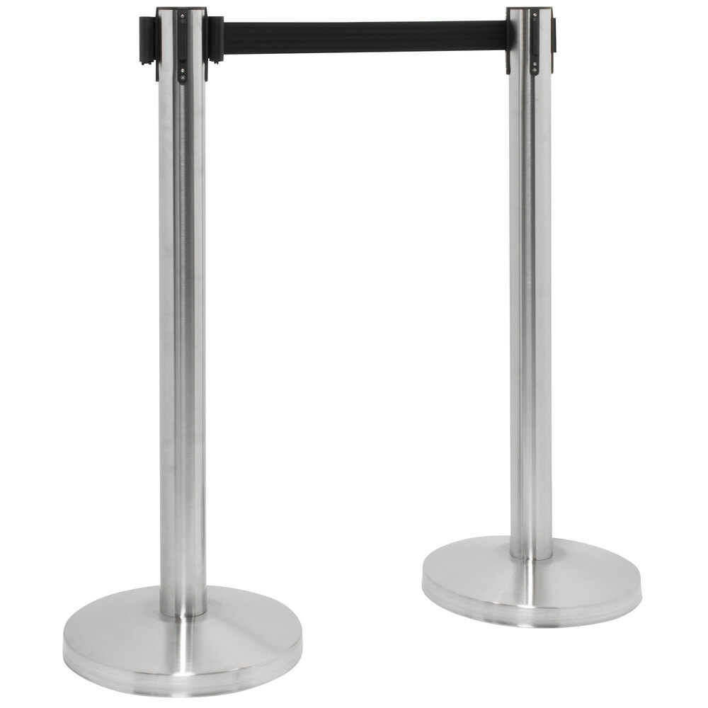 American Metalcraft RSRTLWCH 37" Stainless Steel Stanchion Set with 83 ...