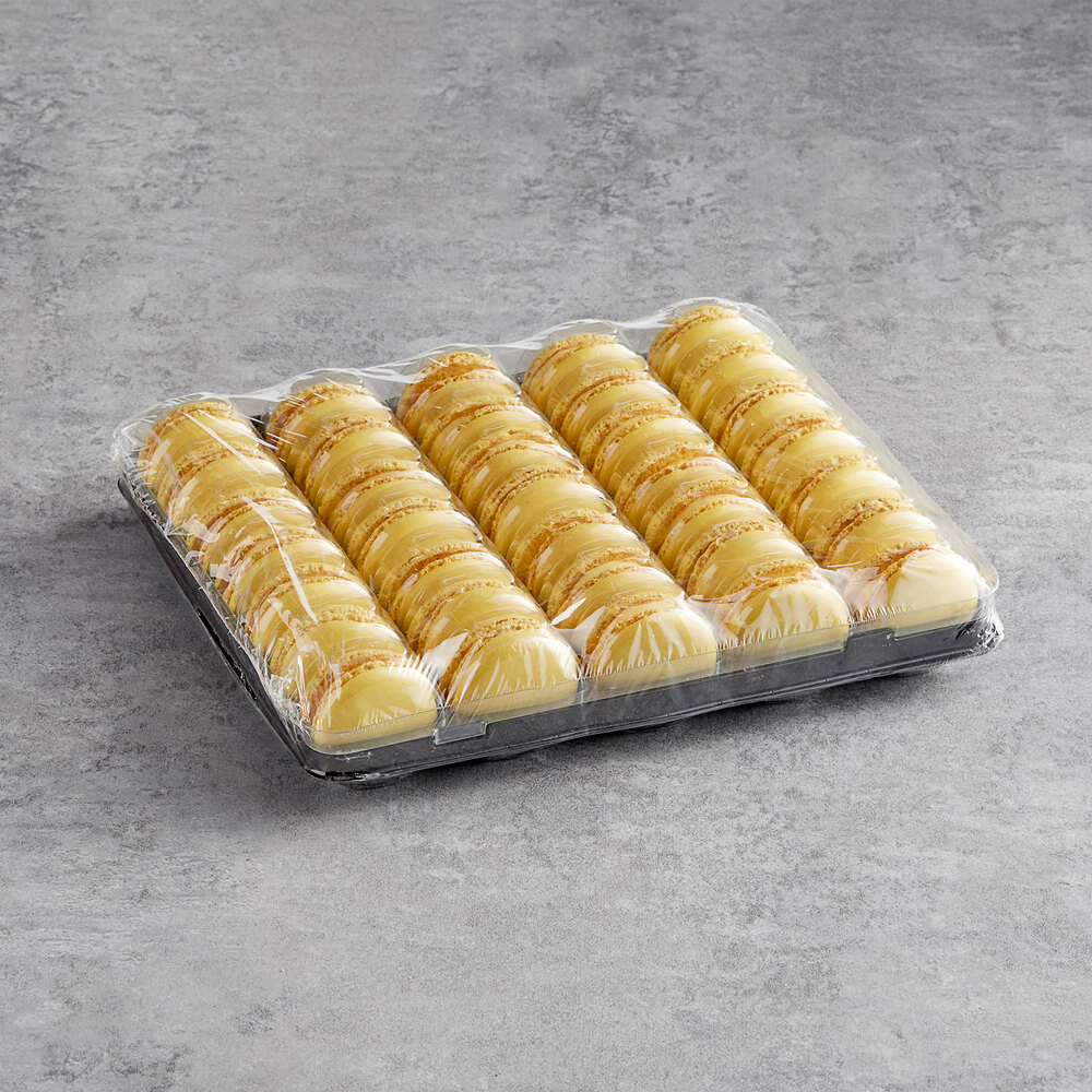 White Toque French Lemon Macarons - 105/Case