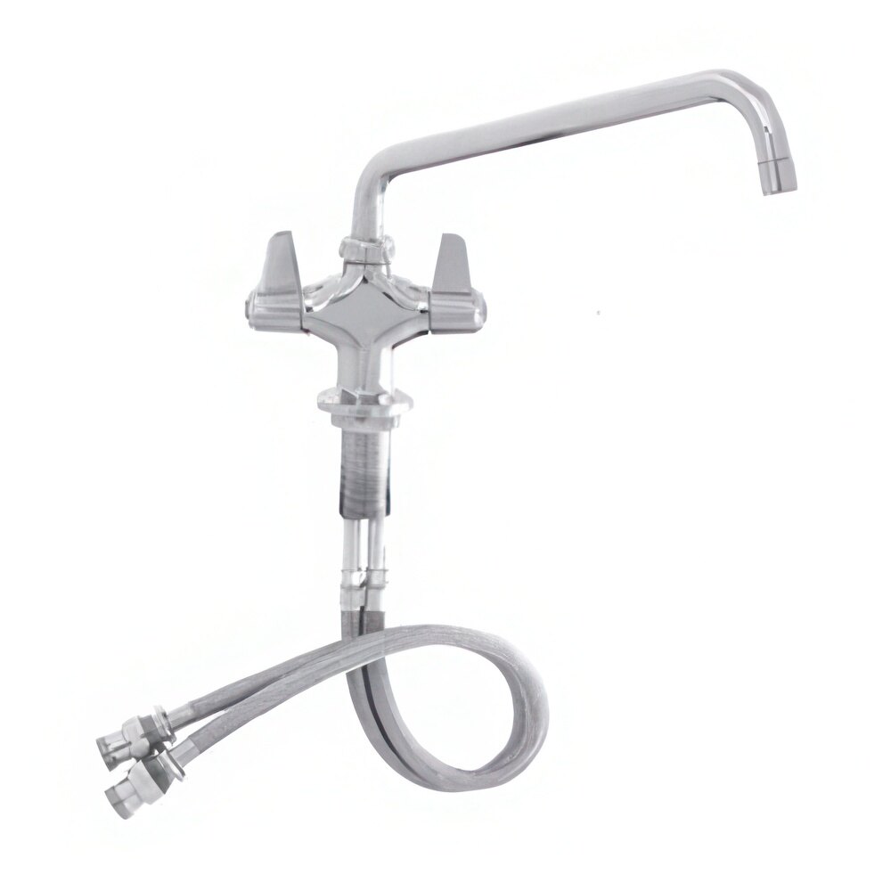 Equip by T&S 5F-2SLX12 Single Hole Deck Mount Faucet with 12 1/8" Swing ...