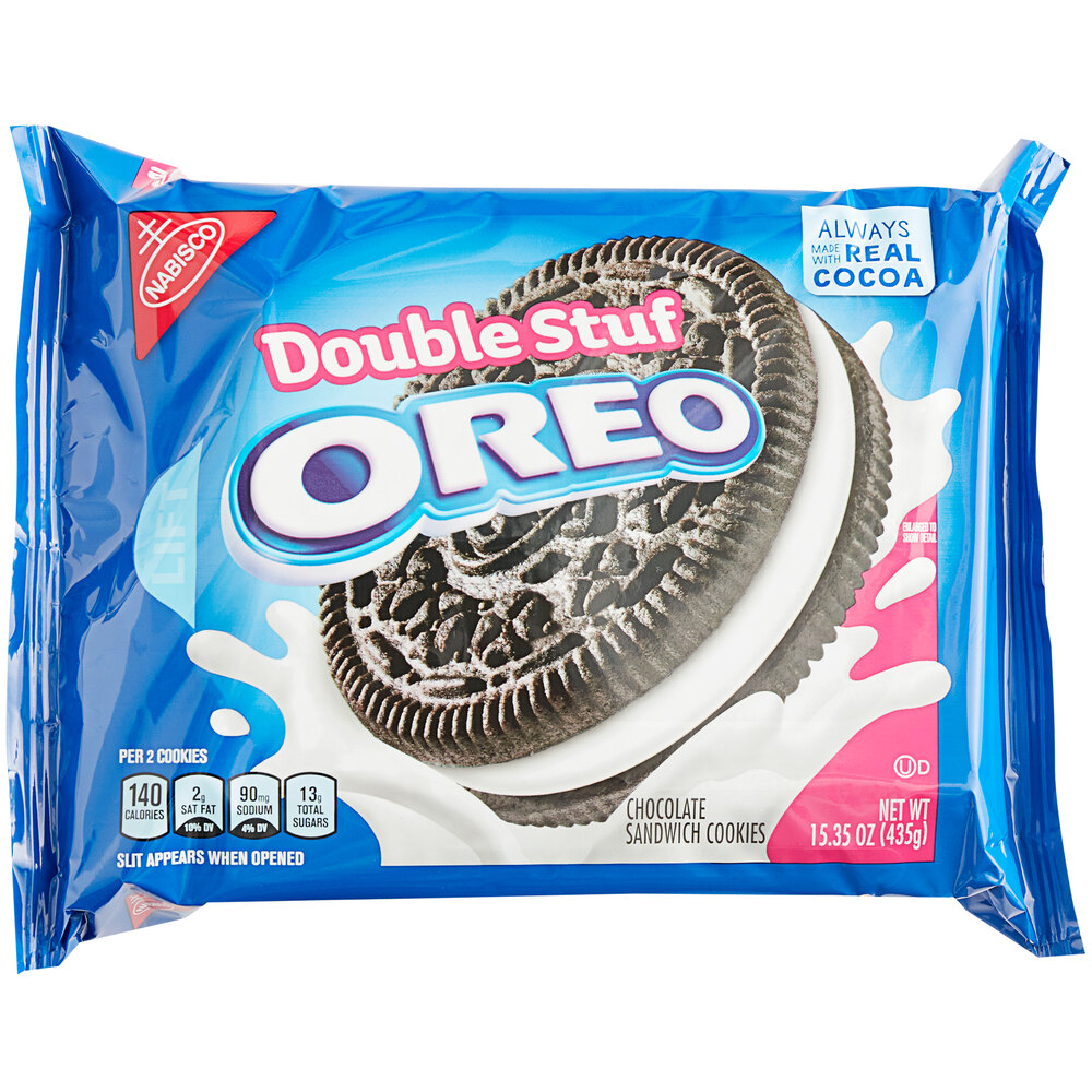 Nabisco Oreo 14.03 oz. Double Stuf Cookie Trays - 12/Case