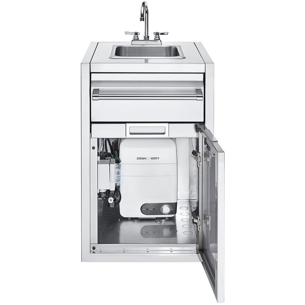 Crown Verity IBISC-SK-WH Infinite Series Small Built-In Cabinet with ...