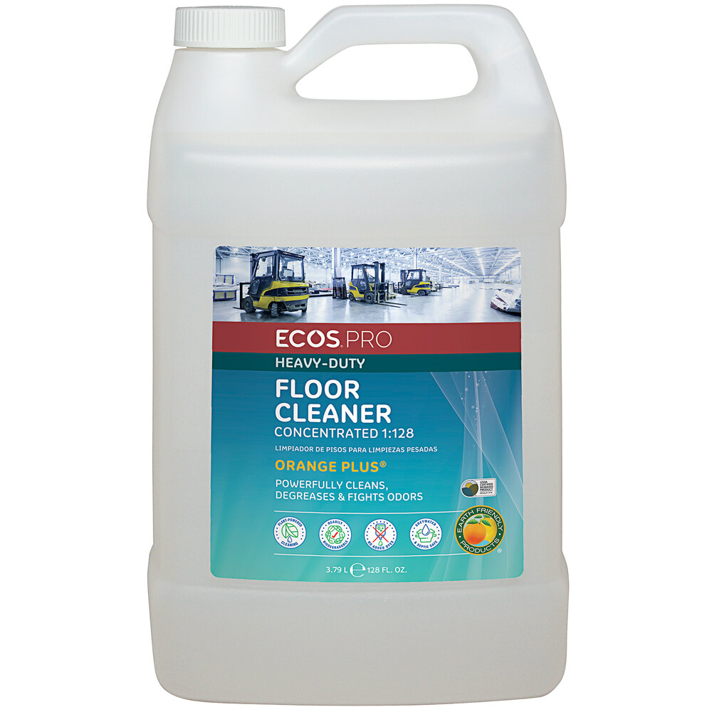 ECOS PL9448/04 Pro 1 Gallon Orange Plus Scented Heavy-Duty Floor ...