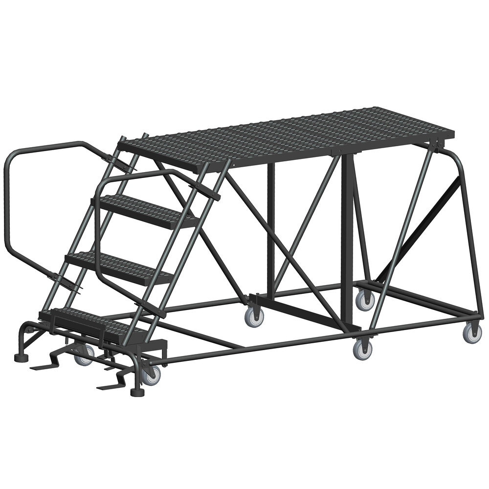Ballymore SNR4-3660 4-Step Heavy-Duty Steel Mobile Work Platform - 60 ...