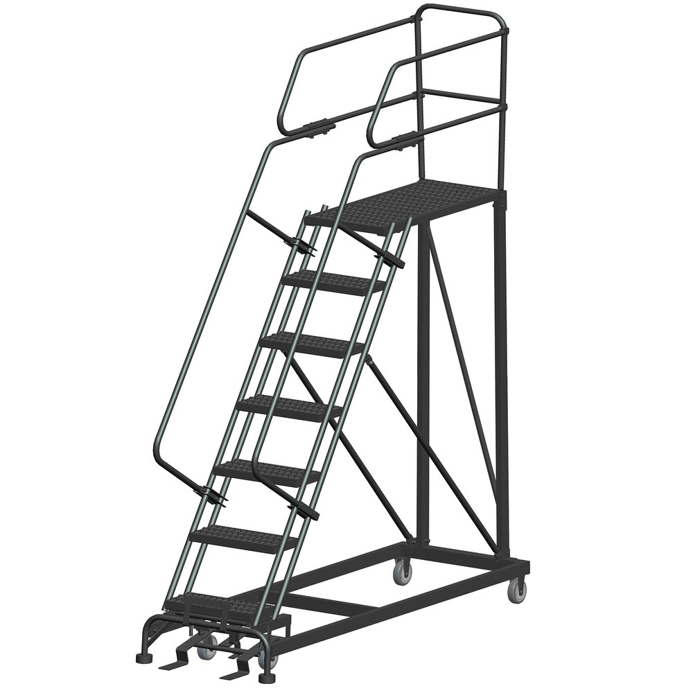 Mobile Stairs With Handrails