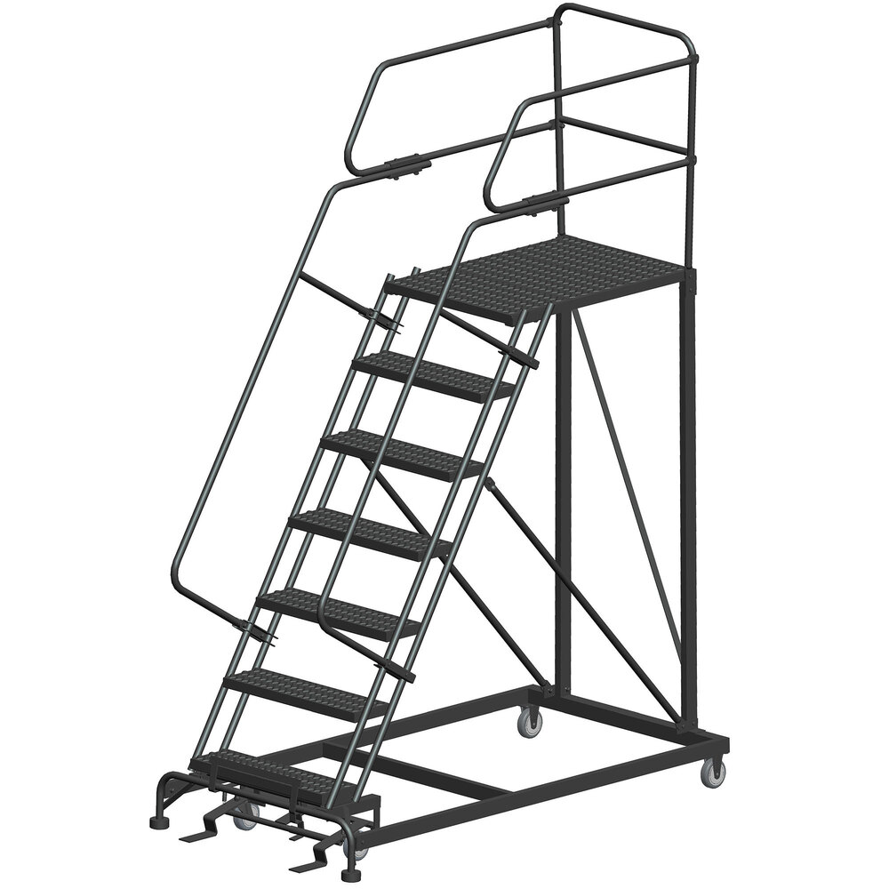 Ballymore SEP7-3636 7-Step Heavy-Duty Steel Mobile Work Platform with ...