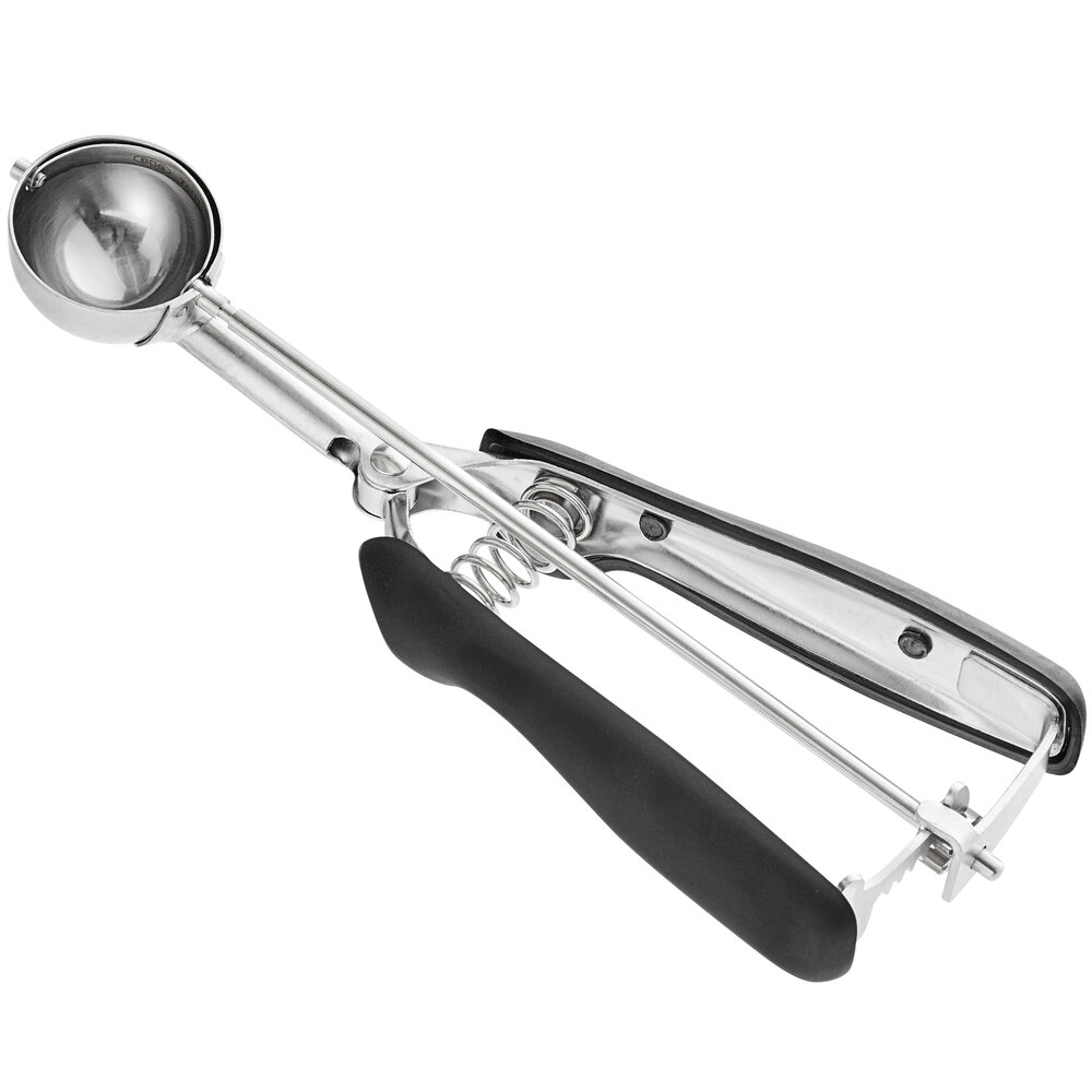 OXO 1044083 Good Grips #70 Black Squeeze Handle Disher - 0.5 oz.