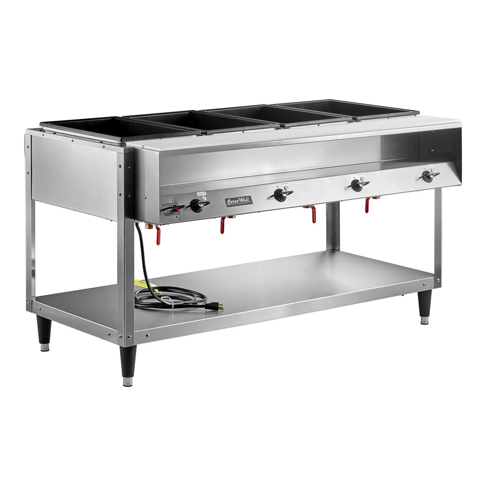 Vollrath 38004 ServeWell® Electric Four Pan Hot Food Table 120V ...