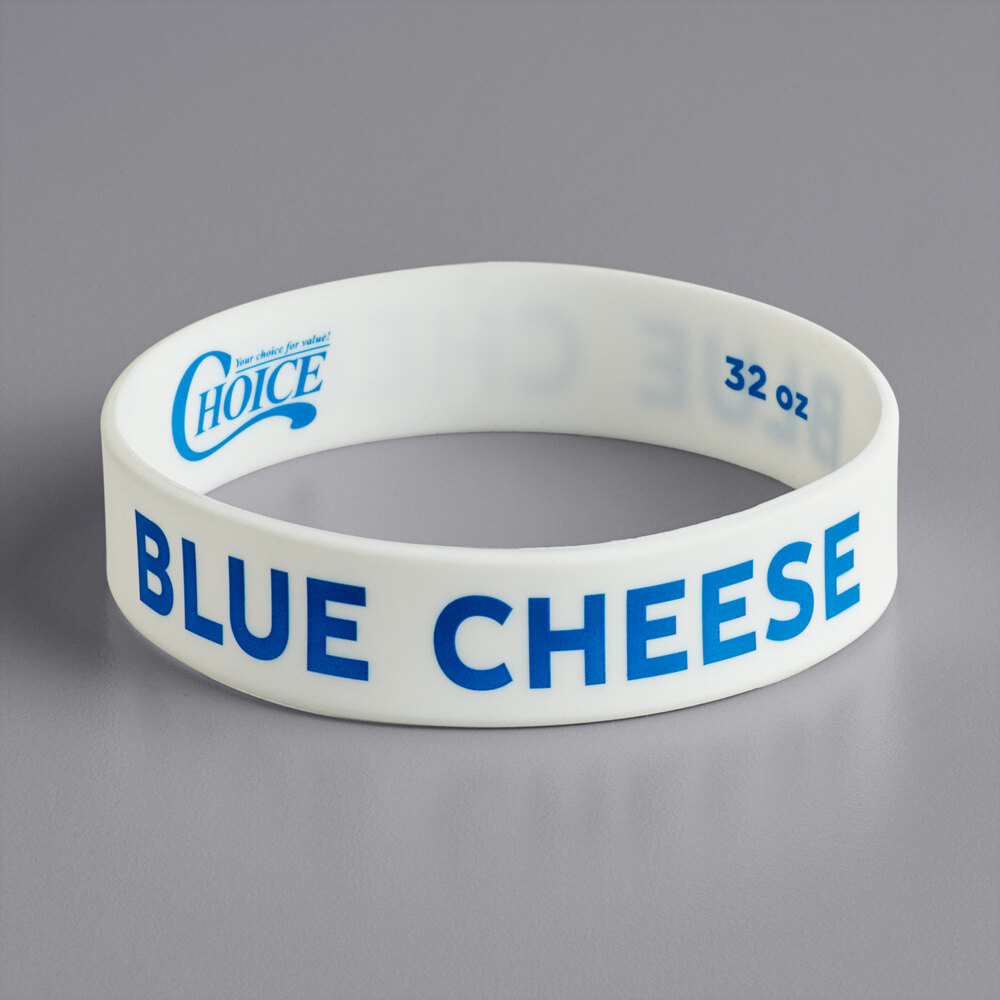 Choice "Blue Cheese" Silicone Squeeze Bottle Label Band for 32 oz ...