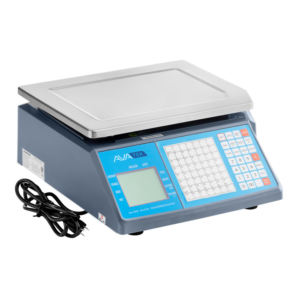 AvaTek PCSP60 Thermal Label Printing / Price Computing Scale, Legal for ...