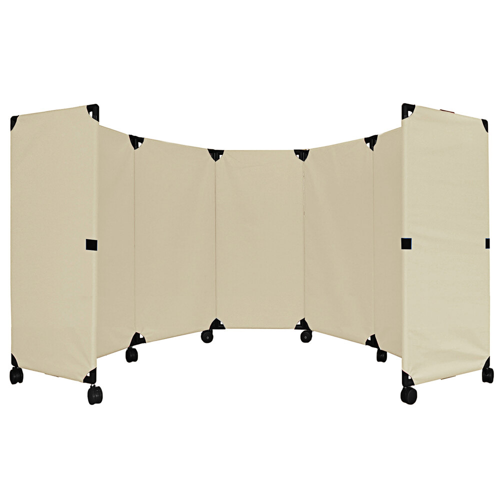 Versare 1707001 Beige MP10 Economical Folding Portable Partition - 10' x 4'