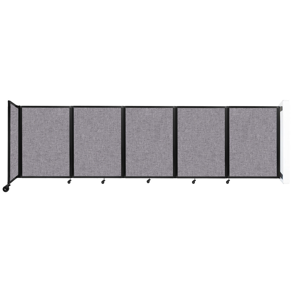 Versare 7148508 Cloud Gray Wall-Mounted Room Divider 360 - 14' x 4'