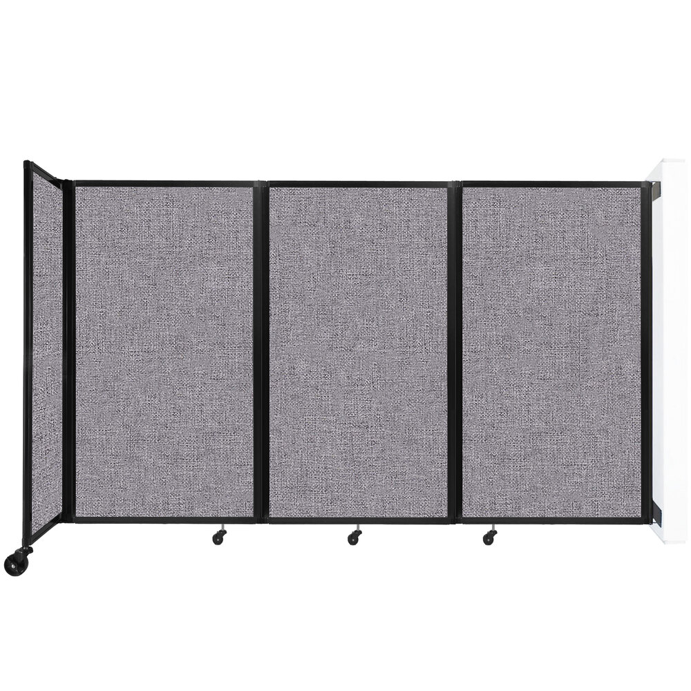 Versare 7160308 Cloud Gray Wall-Mounted Room Divider 360 - 8' 6" x 5'