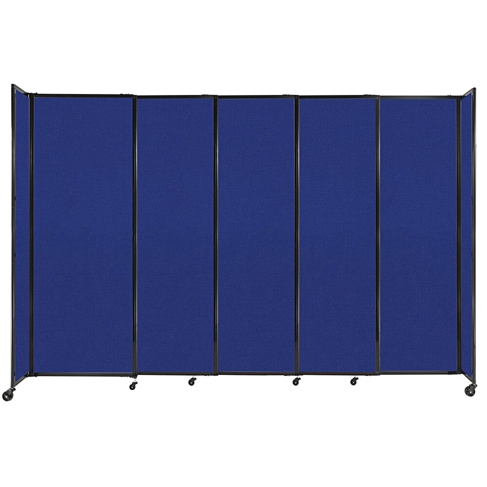 Versare 1490505 Royal Blue StraightWall Sliding Room Divider - 11' 3" x ...