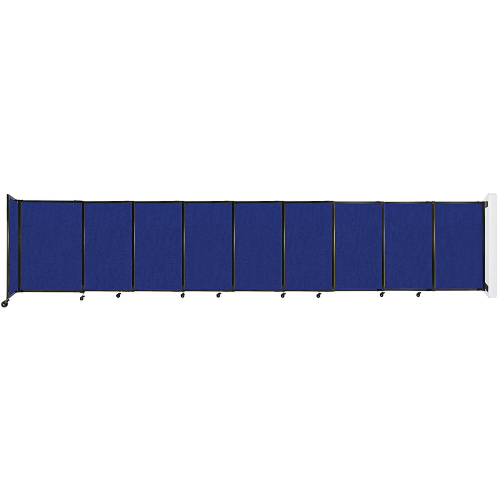 Versare 7448905 Royal Blue StraightWall Wall-Mounted Sliding Room ...