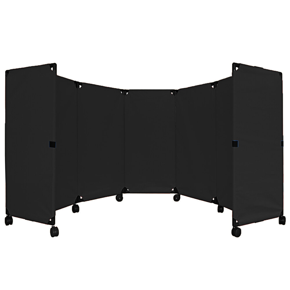 Versare 1707002 Black MP10 Economical Folding Portable Partition - 10' x 4'