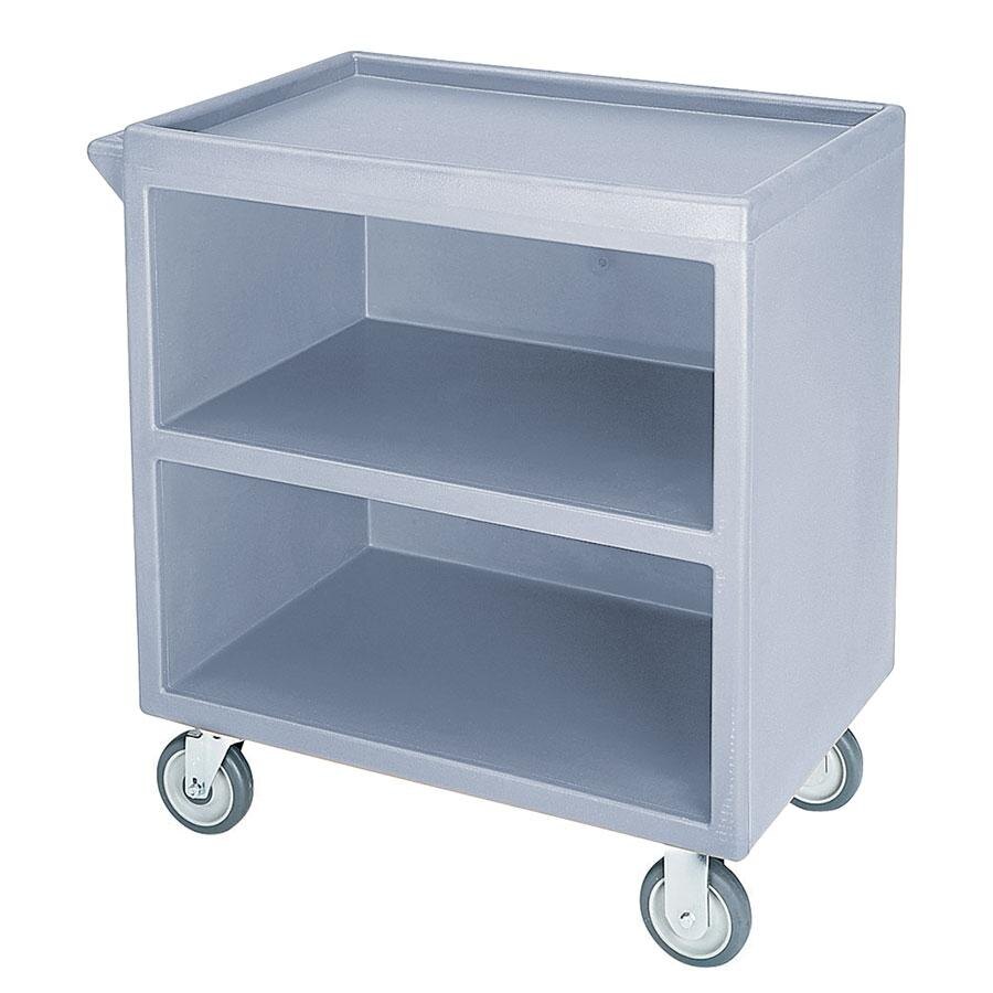 Cambro BC3304S401 Slate Blue Three Shelf Service Cart with Three ...
