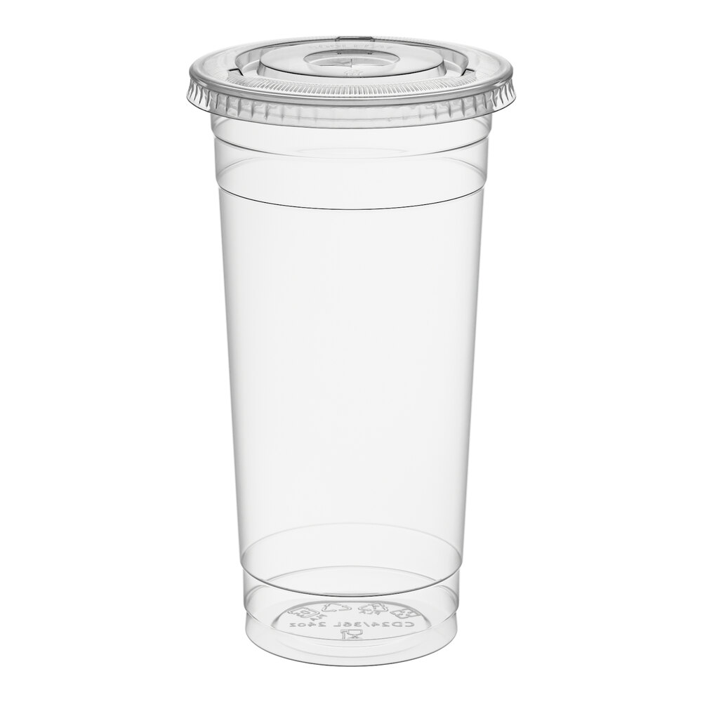 Choice Heavy Duty 24 oz. Heavy Weight Clear PET Plastic Cold Cup with ...