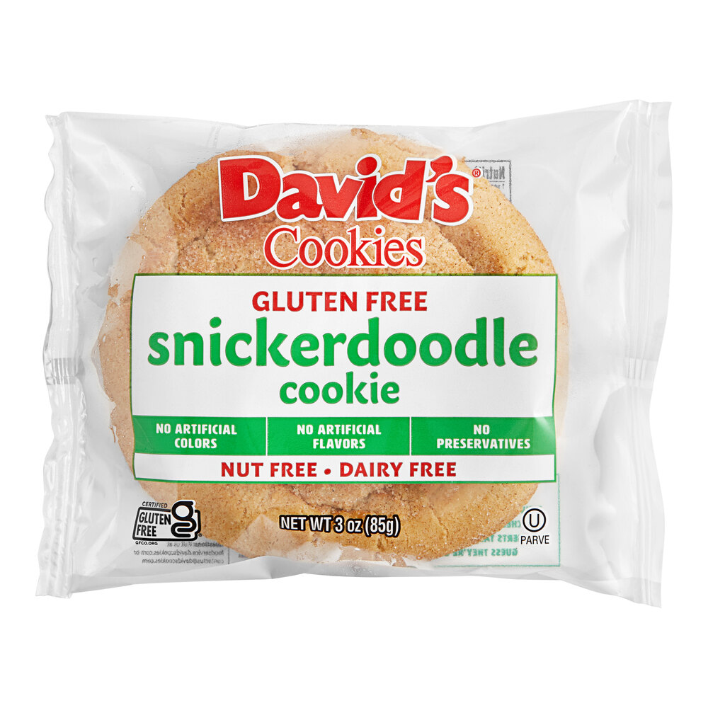 David's Cookies 3 oz. Gluten-Free Individually-Wrapped Snickerdoodle ...